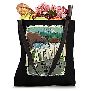 Katmai National Park and Preserve Alaska Brown Bear Souvenir Tote Bag