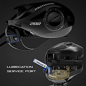 KastKing Royale Legend II Size 200 Baitcasting Reels, 6.4:1 Gear Ratio Fishing Reel, Right Handed