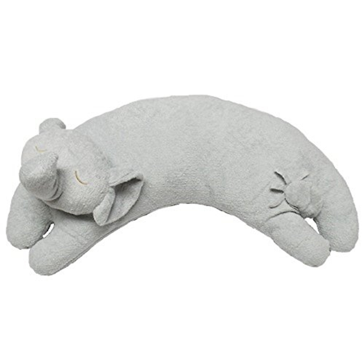 Angel Dear - Grey Elephant Curved Pillow
