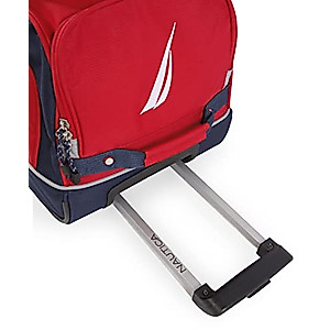 NAUTICA Submariner 22" Rolling Duffel, RED/Navy