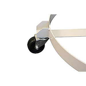 SHOPCraft Heavy Duty Steel Drum Dolly, 1000 lbs Capacity Barrel Drum Dolly with Heavy Duty Non Marking Swivel Casters, Dolly Fits 35 gal & 55 Gal Drum Non Tipping Industrial Grade Dolly