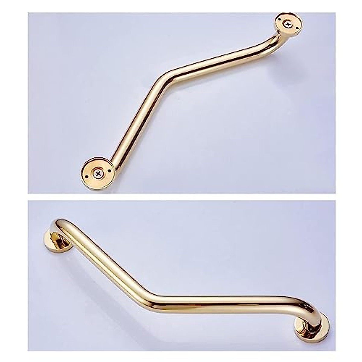 BKBXRSYR Grab Bars Grab Bar Shower Grab Rail Toilet Handrail Shower Safety Handle for Bathtub Toilet Bathroom Kitchen Stairway Handrail Applicable to Living Alone-Rosegold-B(Golden,Animal Horse)