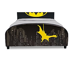 Delta Children Upholstered Twin Bed, DC Comics Batman