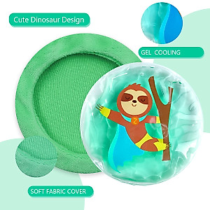 Boo Boo Ice Pack for Kids Injuries, Kids Ice Pack wit, Gel Cold Pack Toddler Ice Pack with Soft Cover Baby, Kid's Pain Relief, Fever, Wisdom Teeth, First Aid, Head, Neck, Arms, Legs Injuries (5 Pack)