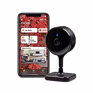 Eve Cam - Apple HomeKit Smart Home Secure Indoor Camera with Motion Sensor, Microphone, Speaker & Night Vision, App Compatibility, iPhone/iPad/Apple Watch Notifications