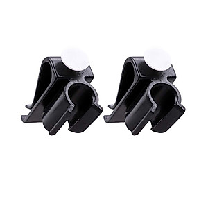 VORCOOL Sport Golf Club Bag Clips On Putter Clamp Holder Organizer Value 2 Pack Durable Plastic Black Putting Clip with Ball Marker for Men Women Golfer