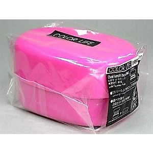 Japanese Microwavable Oval Bento Box, Magenta