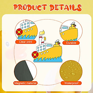 Xuhal 12 Pieces Duck Cruise Door Decorations Funny Cruise Door Magnets Duck Fridge Magnet Reusable Duck Magnetic Stickers Decals for Ship Refrigerator Stateroom Carnival Car Birthday Kitchen Decor
