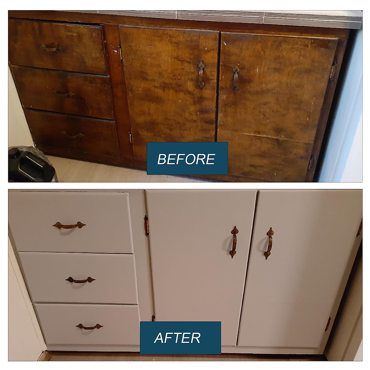 Oxdigi White Contact Paper 23.6 x 196 Inches, Peel and Stick Wallpaper for Cabinet Table Drawer Door Reform Decorative Thick Self Adhesive Removable Vinyl Film