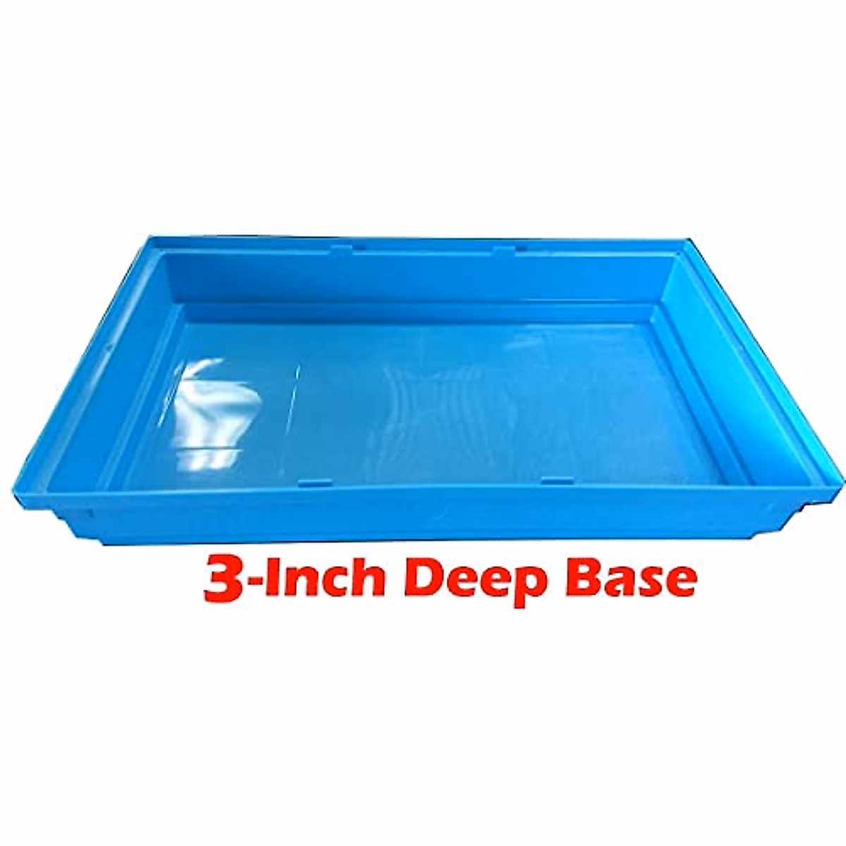 3-Floors Syrian Hamster Home House Rodent Gerbil Mouse Mice Rat Habitat Cage (19 x 12 x 15 H inches, Blue)