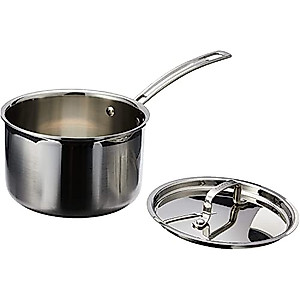 Cuisinart MCP193-18N Multiclad Pro Triple Ply Stainless 3-Quart Skillet, Saucepan w/Cover