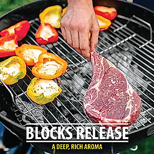 Barrel Proof Bourbon Barrel Blocks, Cask Strength Smoking Wood Chunks for Grilling, 2 Pound Resealable Bag, Natural (ACWC)