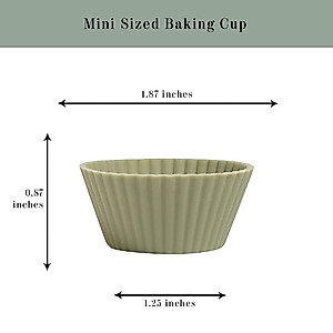 The Silicone Kitchen Reusable Silicone Baking Cups - The Signature Collection Bundle, Non-Toxic, BPA Free, Dishwasher Safe (24 Regular, 12 Jumbo, 24 Mini))