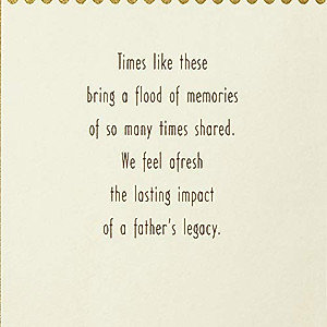 Hallmark Dayspring Religious Sympathy Card for Loss of Father (Comfort & Peace)