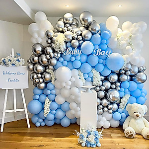 Metallic Sliver Balloon Different Sizes 110 Pcs 18 12 10 5 Inch Chrome Balloon Garland Arch Kit Confetti Balloons Latex Party Balloons for Graduation Baby Shower Birthday Wedding Party Decorations