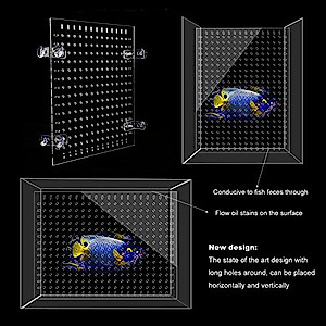 Fish Tank Divider 55 Gallon Clear, Aquarium Divider, Isolation Board with Suction Cups