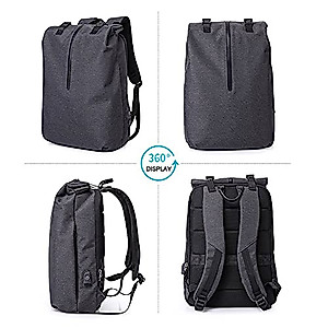 Travel, School, Business, Anti-Thief, Water Proof Backpack with USB Charging Port Fits 15.6