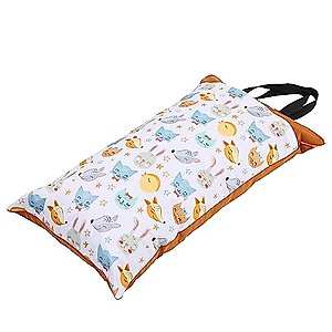 Cloth Diaper Bag, Diaper Storage Bag Beautiful Large Pockets Double Zipper for Nappy for Travel(EF160)
