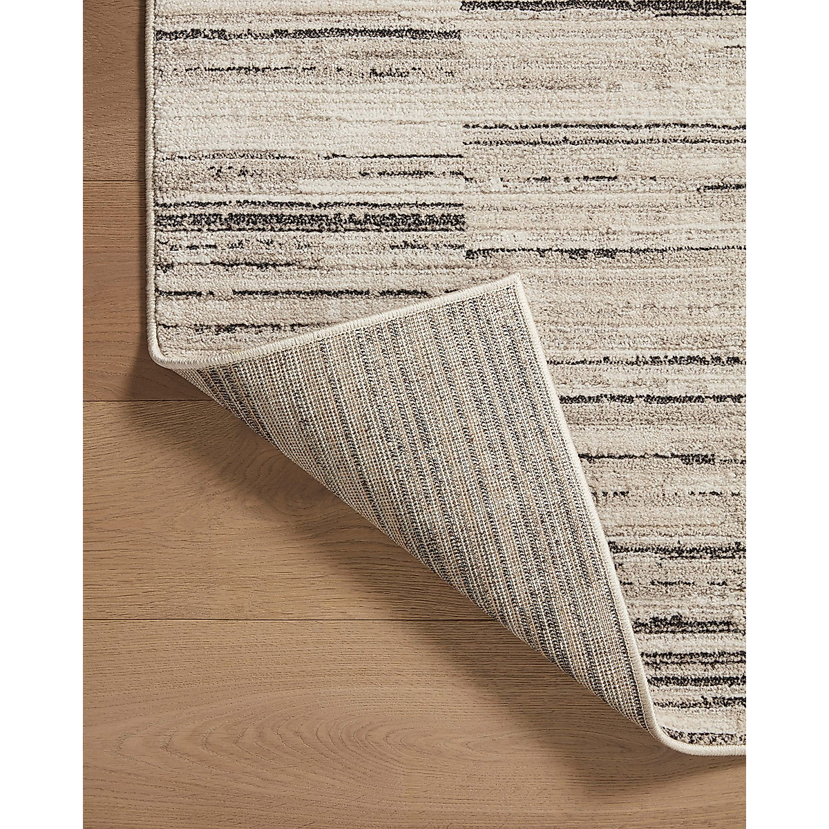 Loloi II Darby Collection DAR-01 Charcoal/Sand 6'-7" x 9'-3" Area Rug