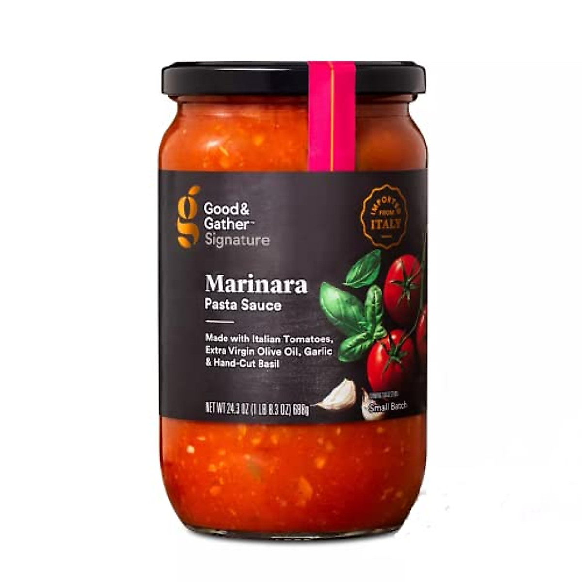 Italian Gourmet Pasta Sauce Combo Tomato & Basil, Arrabbiata Spicy & Marinara - 3 Glass Jars 24.3oz each - By Good & Gather Signature