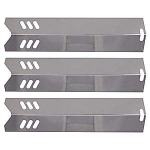3-Pack BBQ Grill Heat Shield Plate Tent Replacement Parts for Dyna-glo Dyna-Glo DGF510SBP - Compatible Barbeque Stainless Steel Flame Tamer, Flavorizer Bar, Vaporizer Bar, Burner Cover 15"