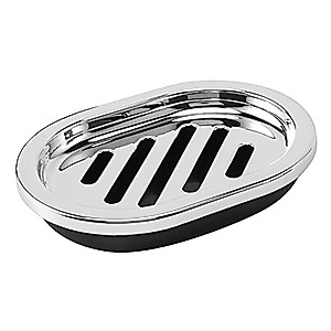 KVSERT 4Pcs/Set Bathroom Suit Set Bathing Accessories Includes Soap Box Cup Toothbrush Holder Soap Dispenser Soap Set Black