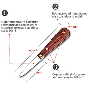SPEENSUN Oyster Shucking Knife, Oyster Knife, Shucking Knife Not Easy to Break and Bend, More Secure with Oyster Shucking Knife and Gloves (2 Knife and 1 Glove L), Best Oyster Shucking Set