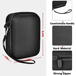 Case for Wahl Professional Peanut Clipper/Mens Trimmer #8655-200, 8685, 8655-200, 8663, 8031, 8035, Hair Dog Clippers Guard Holder Barber Storage Organizer Box for Men, Bag Only-Black