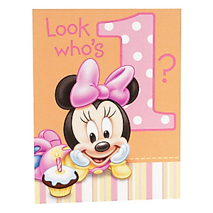 Hallmark Minnie's 1st Birthday Invitations - 8 ct
