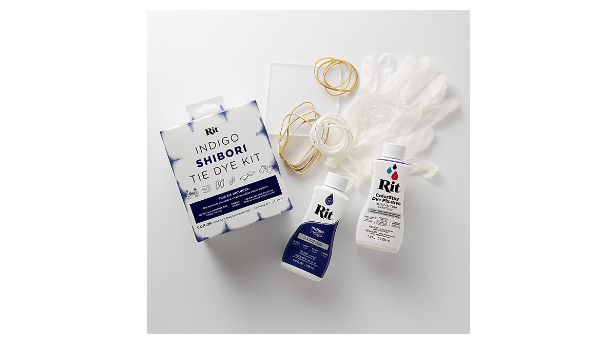 Rit Indigo Shibori Tie Dye Kit - Easy Indigo Dyeing & Patterns