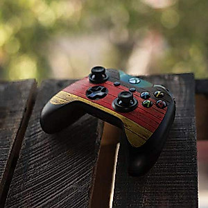 Skinit Decal Gaming Skin Compatible with Xbox One Controller - Originally Designed German Flag Dark Wood Design