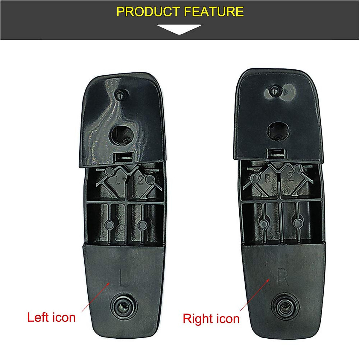 MOCW 7L1Z78420A69AA 7L1Z78420A68AA Liftgate Hinges Left and Right Rear Window Glass Hinge Compatible with 2003-2017 Ford Expedition, 2003-2017 Lincoln Navigator