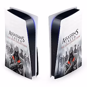 Head Case Designs Officially Licensed Assassin's Creed Cover Art Brotherhood Graphics Matte Vinyl Faceplate Sticker Gaming Skin Decal Cover Compatible With Sony PlayStation 5 PS5 Disc Edition Console