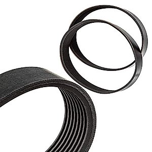Band Saw Drive Belts Set Fits - Rikon 10-305 Band Saw - High Strength Rubber Belts - Replacement Drive Belt - Made In The USA! - Motor Ribbed Drive Belt