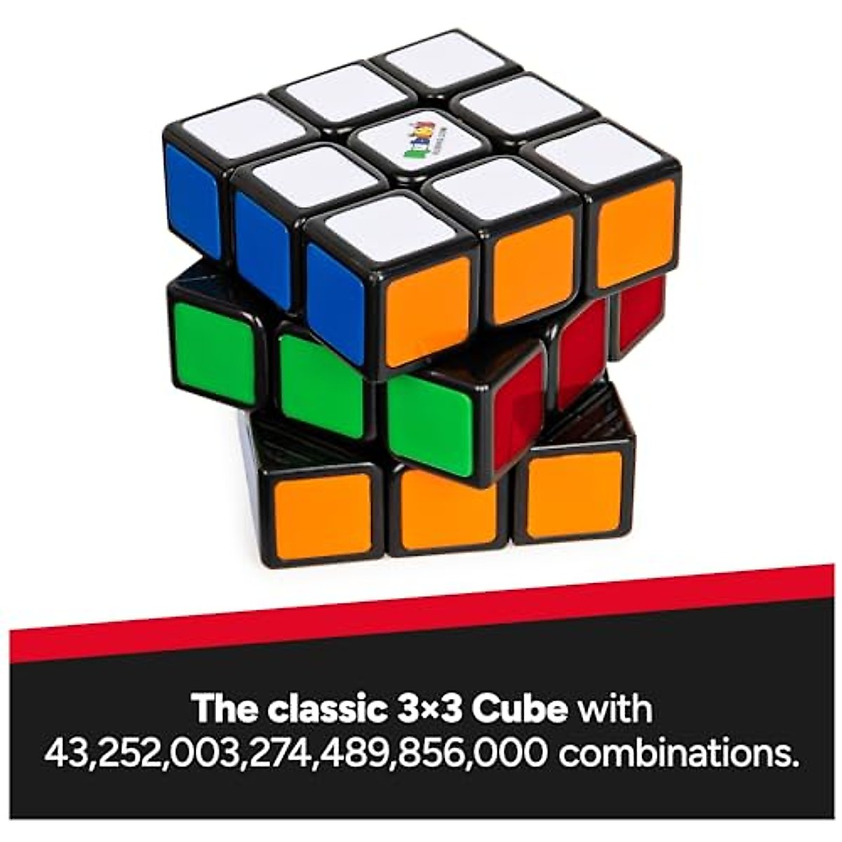 Rubik's Cube, The Original 3x3 Color-Matching Puzzle Classic Problem-Solving Challenging Brain Teaser Fidget Toy, Packaging May Vary, for Adults & Kids Ages 8 and up