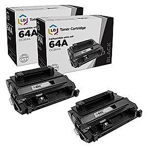 LD Products Compatible Replacement for HP 64 64A Toner Cartridge CC364A Standard Yield (Black, 2-Pack) HP Laserjet: P4015dn, P4015n, P4015tn, P4015x, P4515n , P4515tn, P4515x, P4515xm