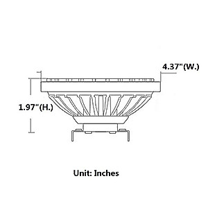 Leelands PAR36 Landscape LED Bulb Outdoor Well Lights Landscape Lighting Garden Lights Yard Illumination Soft Warm White Low Voltage 12V AC/DC Water Resistant Rating IP67 10Watt