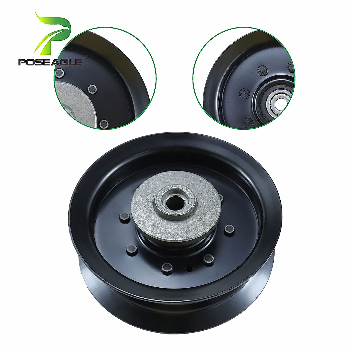 POSEAGLE 2 Pack 532196104 Idler Pulley Replaces Husqvarna 532196104 Husqvarna Idler Pulley 532196104 Pulley, Husqvarna 532197380 Husqvarna Idler Pulley, Craftsman 197380 Idler Pulley Craftsman 196104