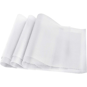 Refrigerator Liners,HASUPROFI EVA Refrigerator Mats for Shelves,Washable Can Be Cut Fridge Shelf Liner,Waterproof Fridge Pads Mat Drawer Table Placemats(White/6)