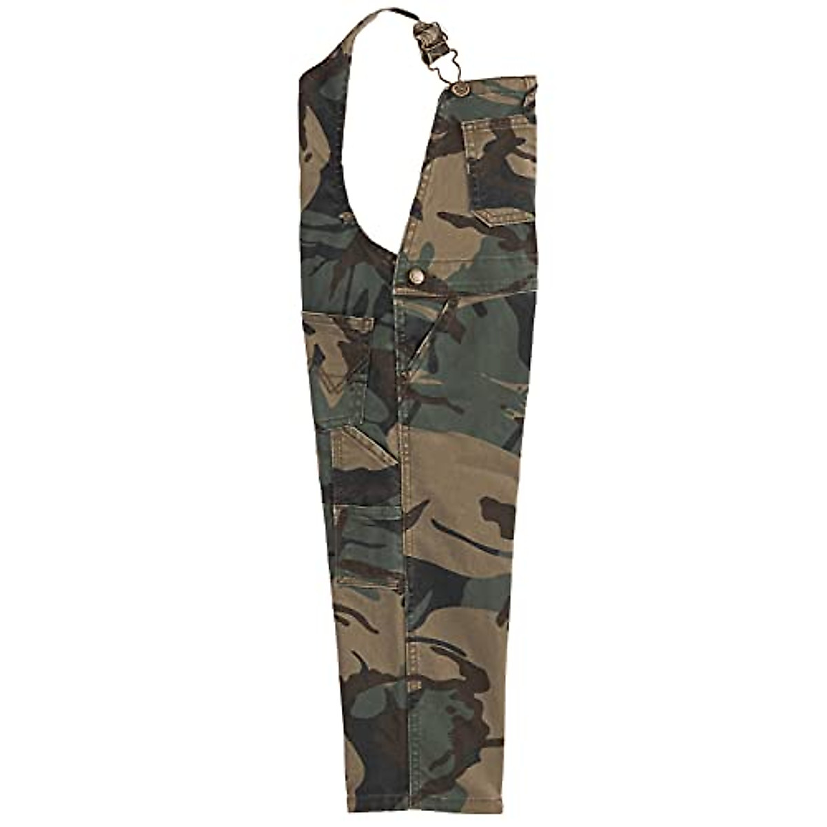 Wrangler Authentics Boys' Classic Denin Overall, Forest Night Camo, 4T