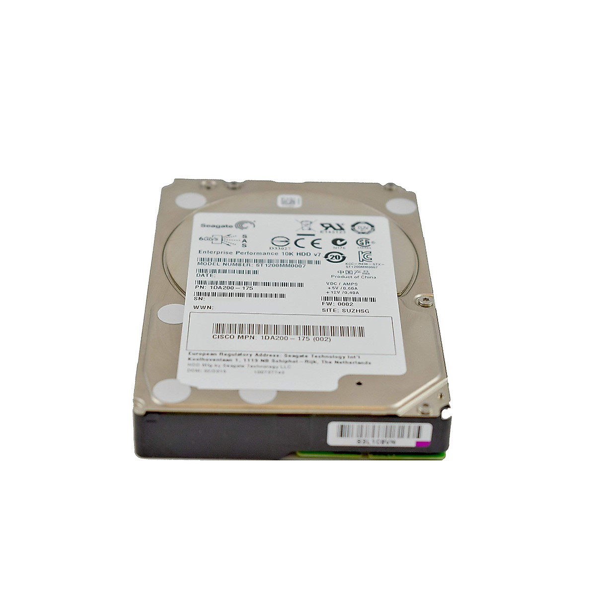 Seagate ST1200MM0007 1.2TB SAS 2.5 10K 6GBPS HDD