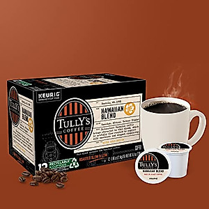 Tully's Coffee Hawaiian Blend Keurig Single-Serve K-Cup Pods, Medium Roast, 72 Count