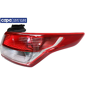 Evan Fischer Passenger Side, Outer Tail Light Compatible with 2013-2016 Ford Escape - FO2801229C
