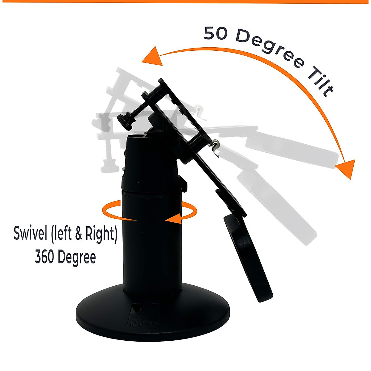 Hilipro Point of Sale Stand -Swivel Stand for Ingenico Lane 3000, 3600, 5000, 7000, 8000,Axium RX5000, Axium RX7000, Axium RX9000 and Desk 1500 pinpad.