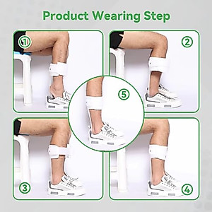 Orthomen Ankle Foot Orthosis Support - AFO Splint - Drop Foot Brace (L/Left)