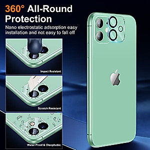 UniqueMe for iPhone 11 Screen Protector, [2+2 Pack] 2 Tempered Glass and 2 Camera Lens Protector 9H Hardness [Precise Cutout] Bubble Free - Clear