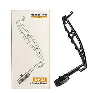 DH03 Handheld Gimbal Grip with Cold Shoe for Mounting Monitors, Microphones, LED Light etc Compatible with DJI Ronin-S, Ronin SC 2, Zhiyun Weebill LAB, Crane 2, Plus, Moza Air Mini Dual Grip