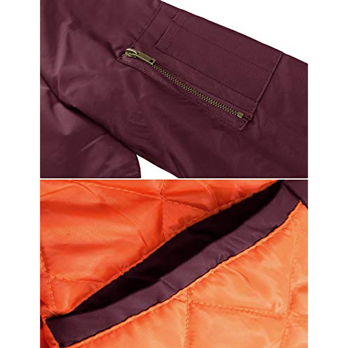 Cotrasen Bomber Jacket Men Winter Padded Thick Warm up Casual Flying Military Jacket