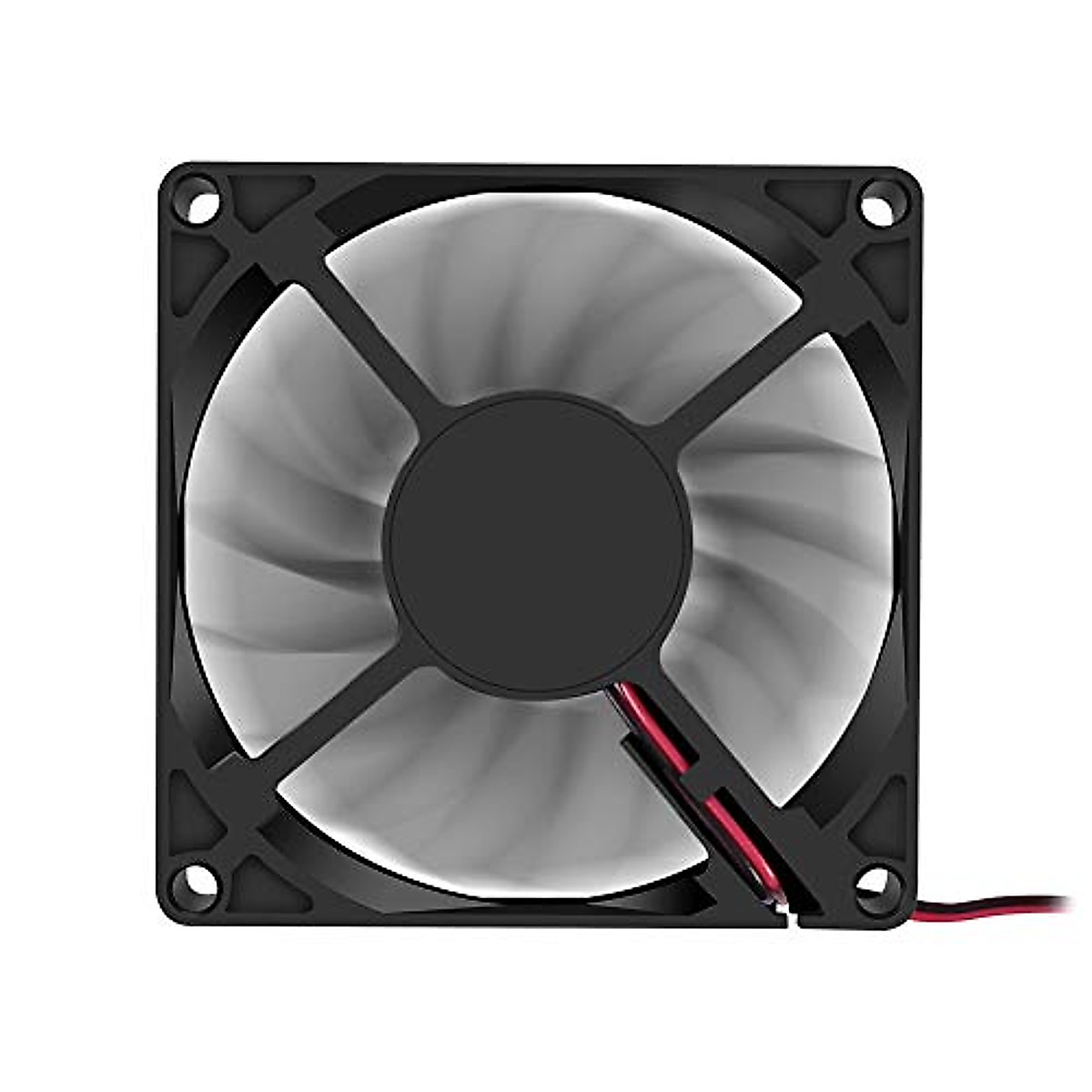 Dorhea 4PCS 80x80x15mm Fan 12V 2Pin DC 8015 Brushless Cooling Case Fan 80mm 15mm for Cooling PC Computer Case CPU Radiator Cooler Fan 2Pin
