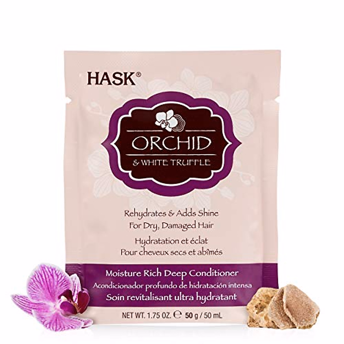 Hask Moisture Orchid & White Truffle Rich Deep Conditioner Packette, 1.75 Ounce